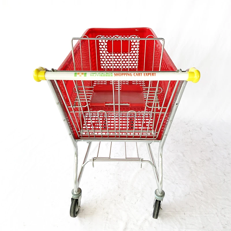 High Quality Red Plastic Shopping Carts For Supermarket - Buy Shopping ...