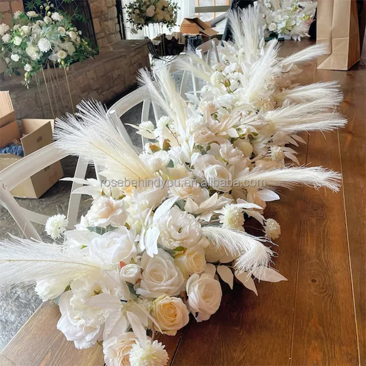 Wedding Stage Floral Decoration - Sun Flower Table Runners