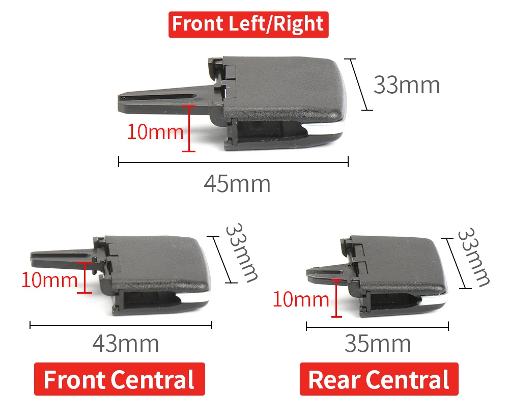 Car Front Dashboard AC Vent Outlet Tab Repair Kit for Mercedes Benz ...
