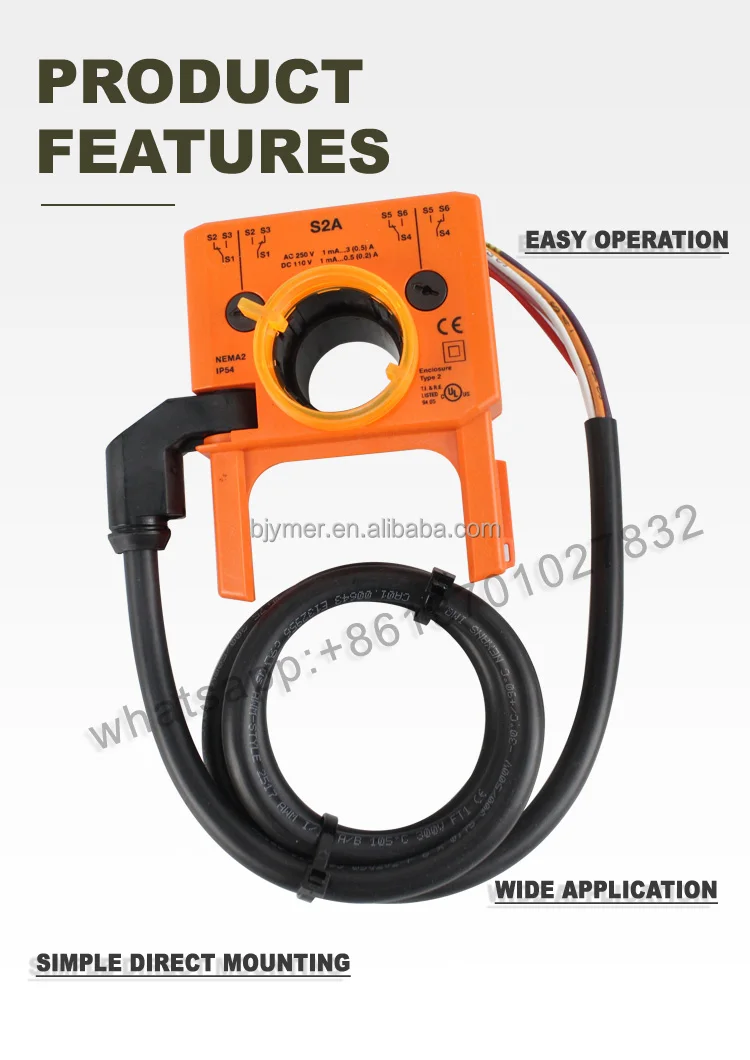 Belimo S2a Auxiliary Switch For Damper Actuators Androtary Actuators ...