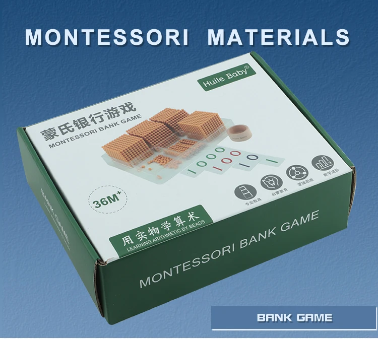 Montessori Golden Beads - Decimal System Bank Game