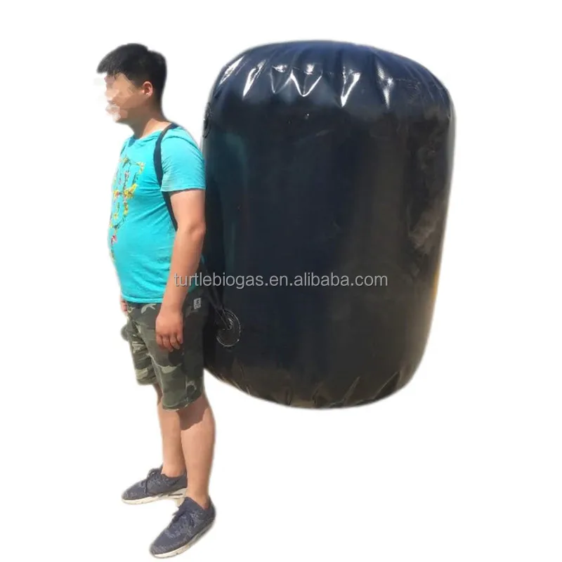 Turtle Biogas Flexible Soft PVC Portable Backpack Storage Balloon Bag ...