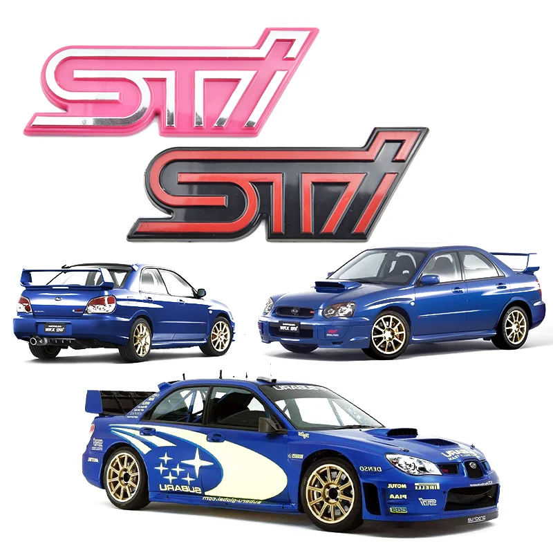 Customize Size Plastic Chrome Sti Badge Logo For Car - Buy 3d Chrome ...