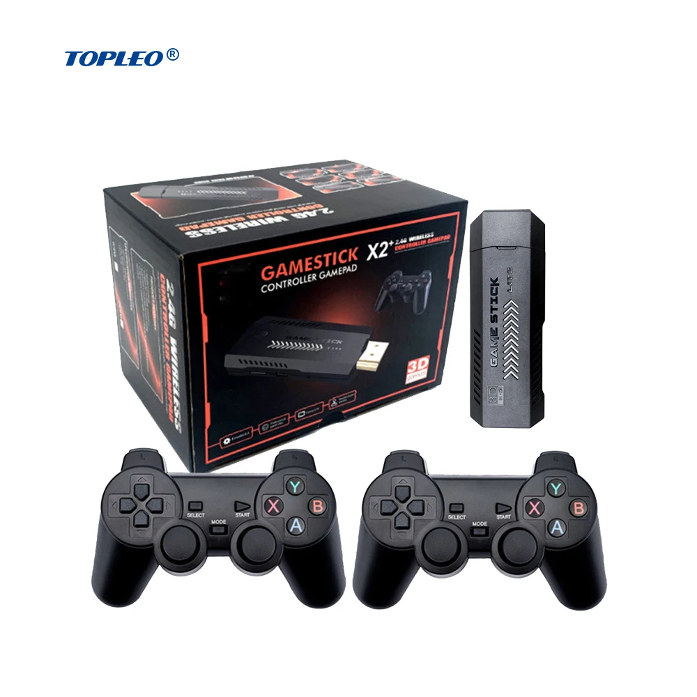 Topleo 4K Portable Game Stick Dongle HD Video Console 2.4G 64GB ...