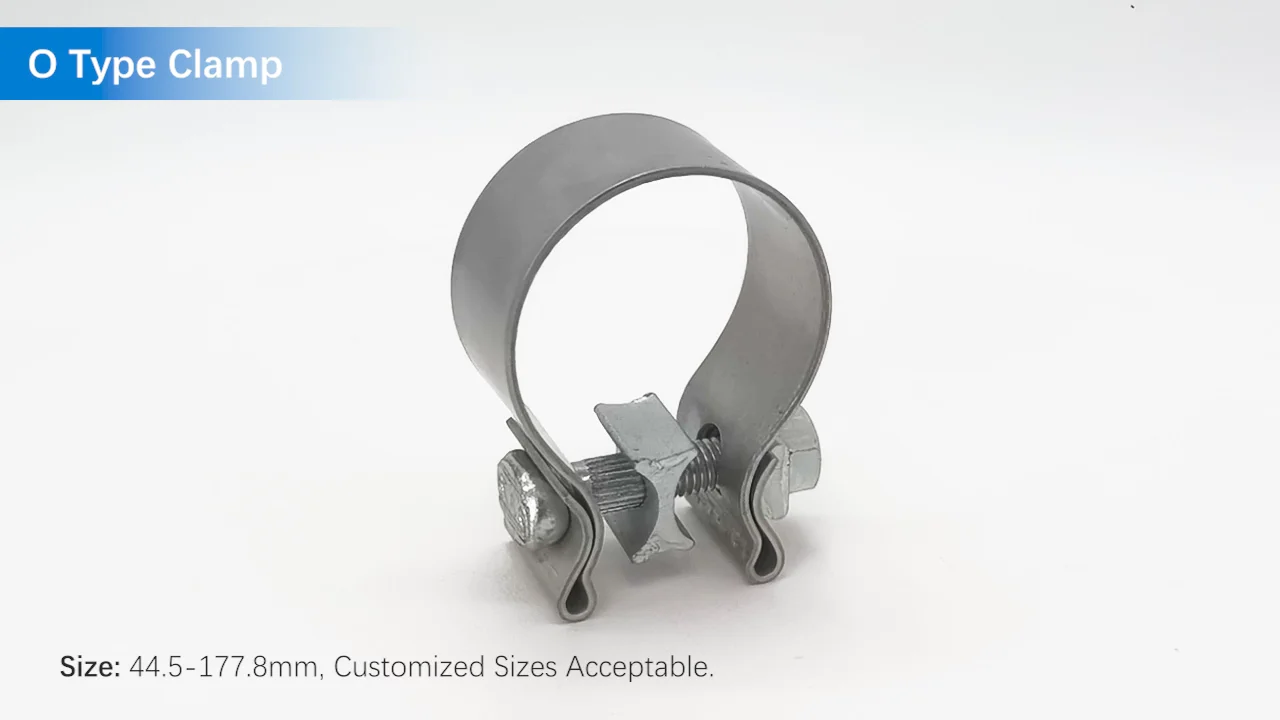 O Type Stainless Steel Narrow Band Bolt 2.25 Exhaust Clamp - Buy 304 ...