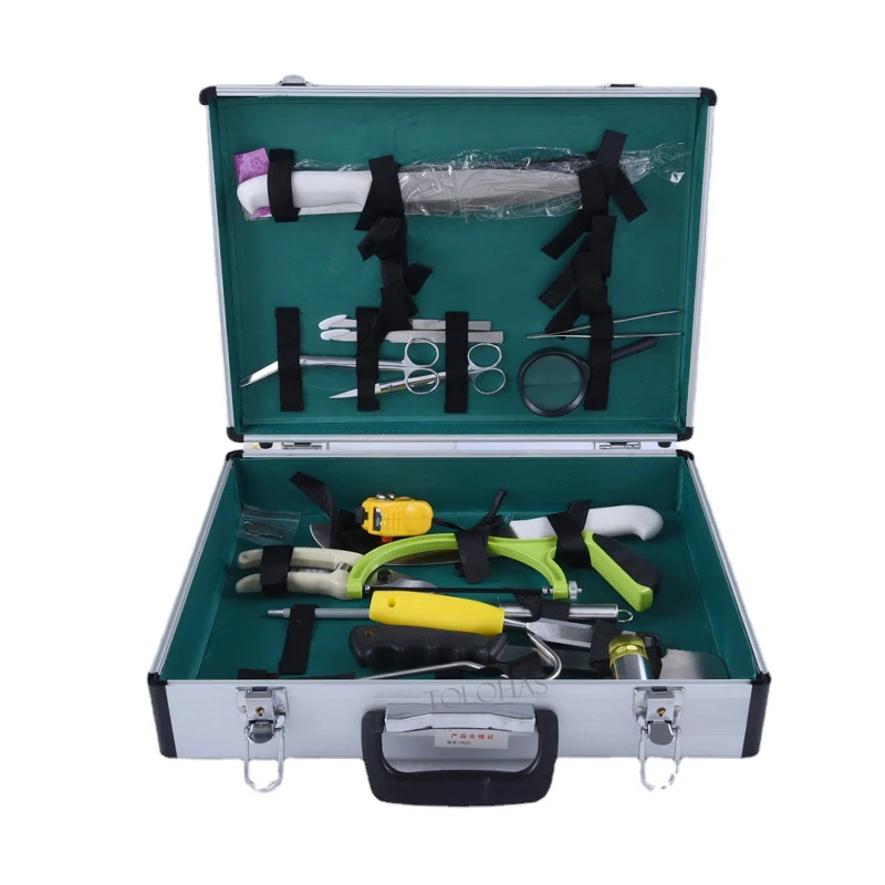 LHW216 Portable Large Animal Dissection Instrument Box Veterinary Pigs ...