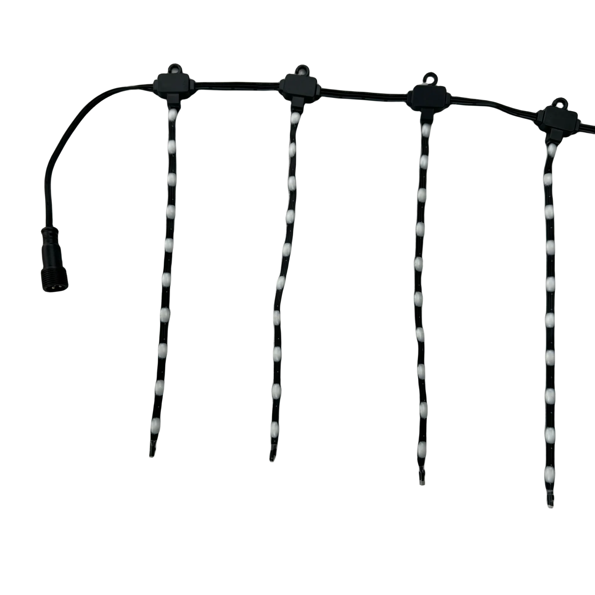 100 Pixels/string 12V RGB Smart LED Pebble Seed Icicle Light