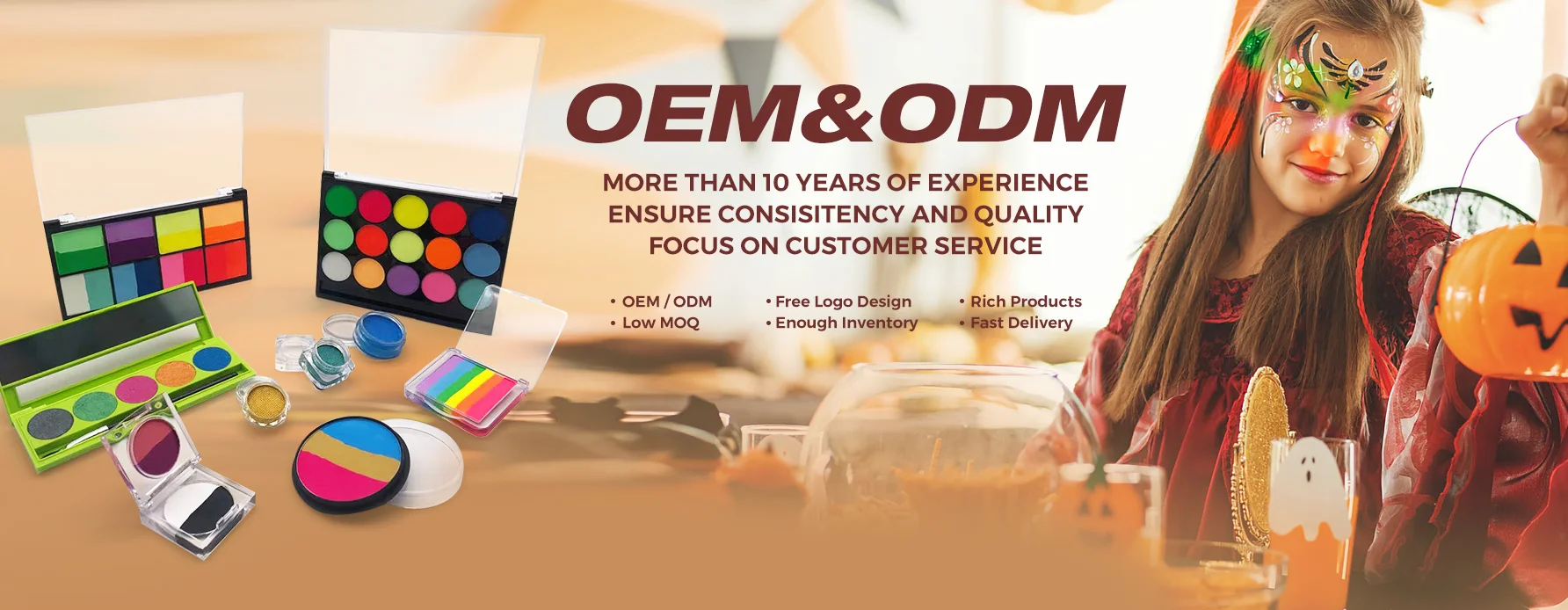 12 Colors 96g 2 Blue Brushes Cake Face Paint Vegan Oil Based Neon ...