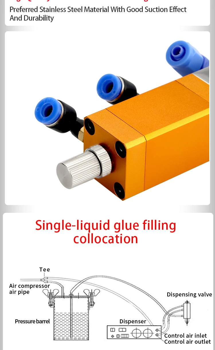 Stainless Steel Manual Liquid Dispenser With Pressure Control Valve Oem