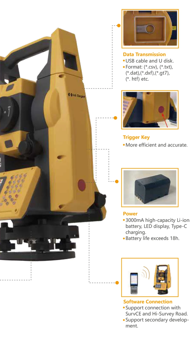 Hi-target HTS521 Total Station - Precision and Affordability