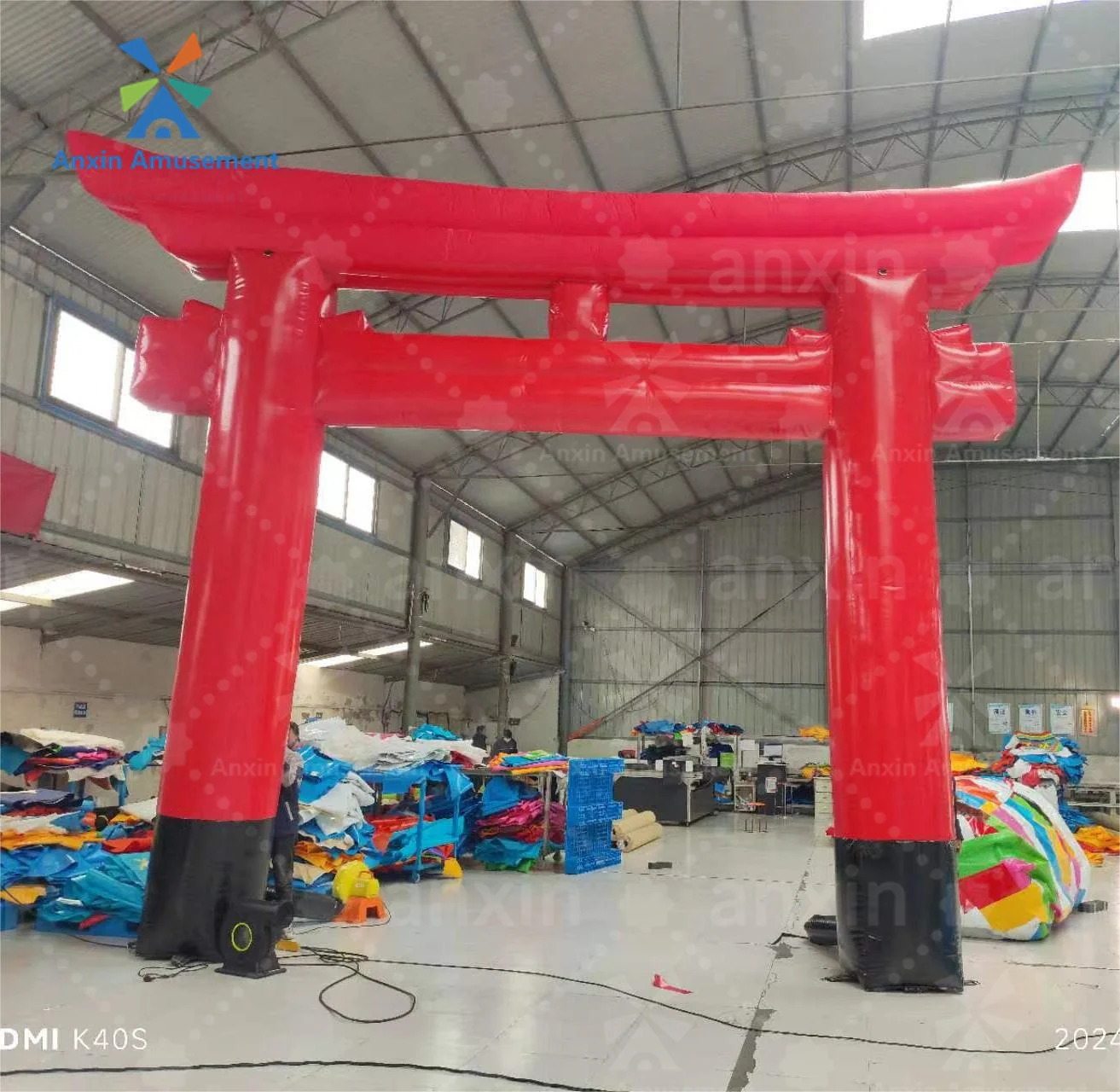 New Design Japanese Red Torii Gate Inflatable Arch for Events