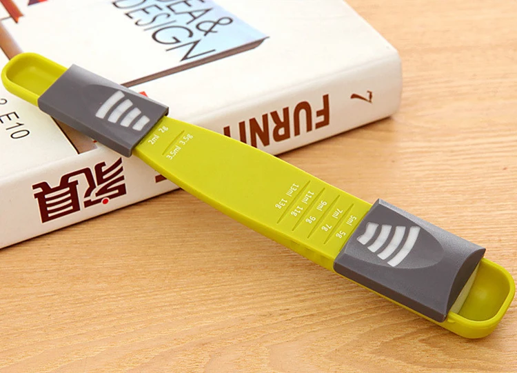 Plastic Measuring Spoon Adjustable Scale Measuring Spoon Baking Tool ...