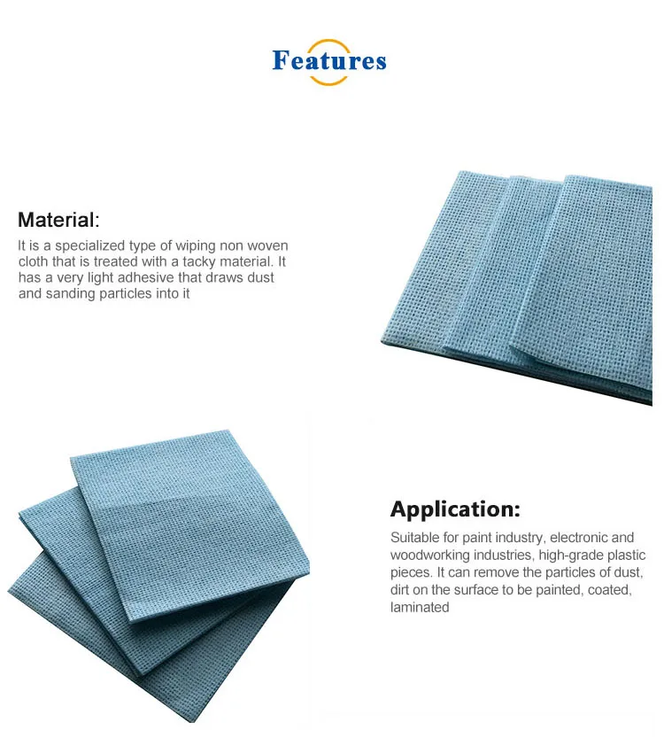 EVERTOOL Wiping Automotive Rags - Non Woven Tack Cloth