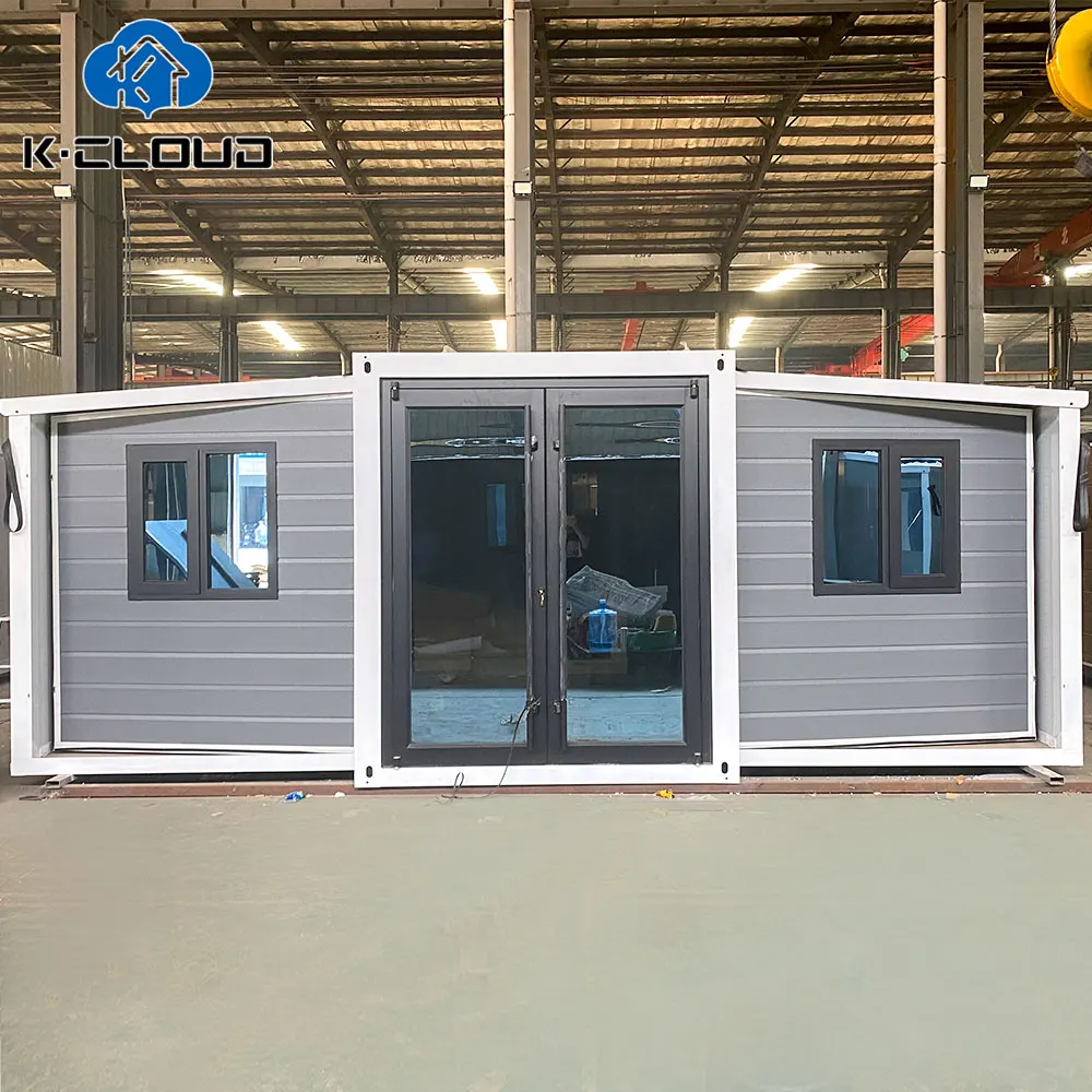 Steel Structure 20ft 40ft Living Prefab Villa With Bathroom And Kitchen ...