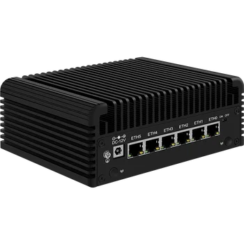 6 Lan 2.5g Firewall Router 12th Gen I3 N305 N100 6x I226-v Fanless Mini Pc Ddr5 2xhd-mi2.1 Usb3 ...
