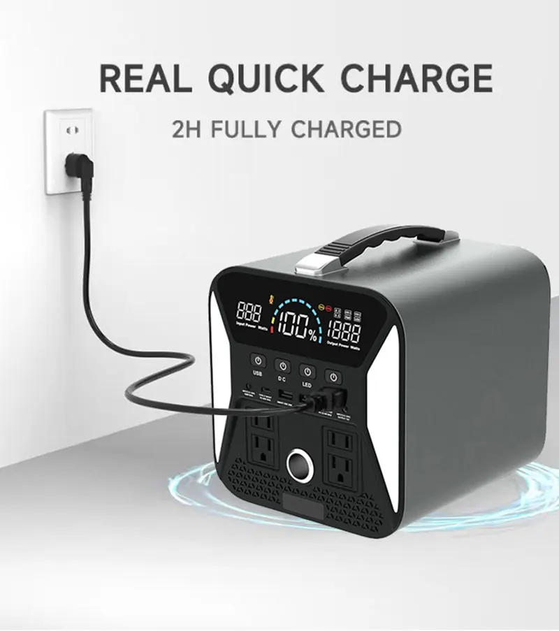 Esaul 300w Smart Backup Power Bank Solar Portable Charger Power Bank ...