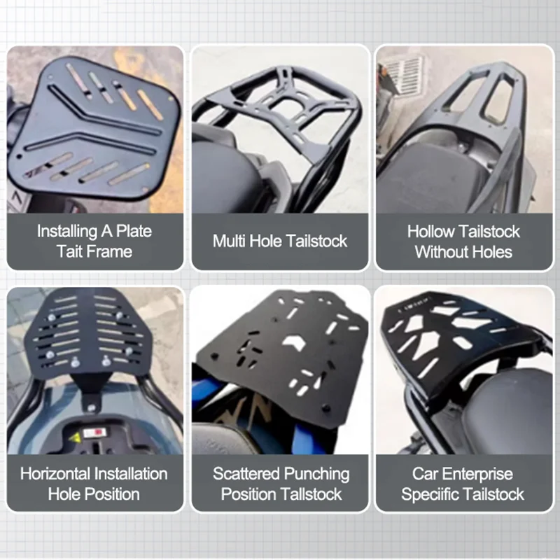 Universal Motorcycle Tail Box Large 45L Capacity for R1200GS R1250GS ...