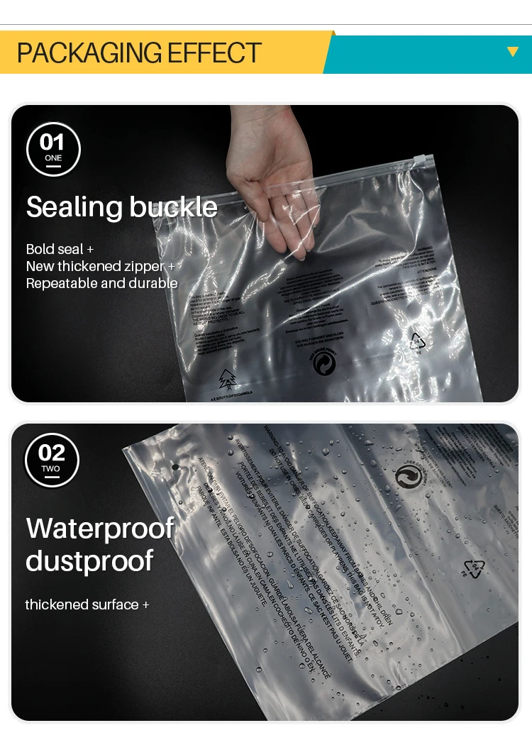 Customized Printed Garment Poly Bag Pvc Plastic Clothing Packaging ...