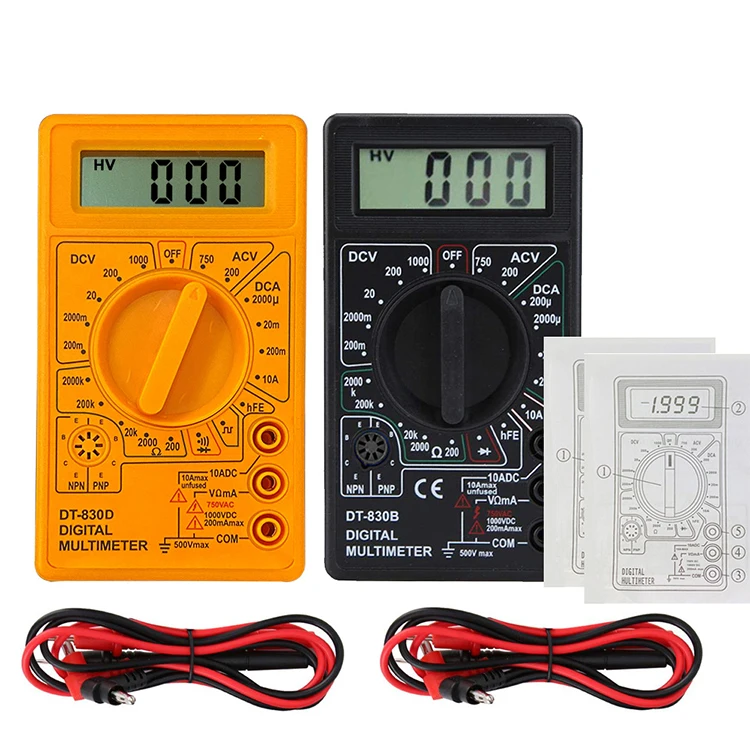 Dt830b Digital Multimeter Voltage And Current Measurement Ac/dc 750 ...