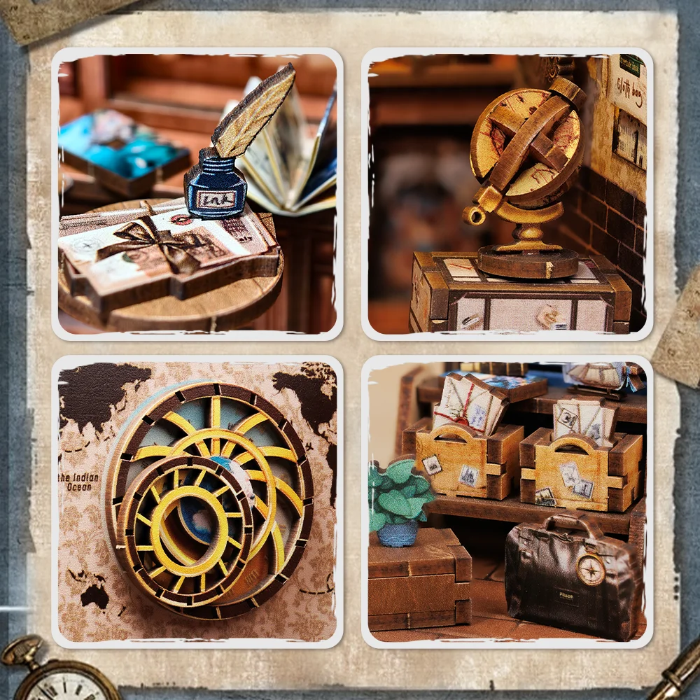 Cutebee New Style Wooden Book Nook Kit Light up Book Nook 3d Puzzle ...