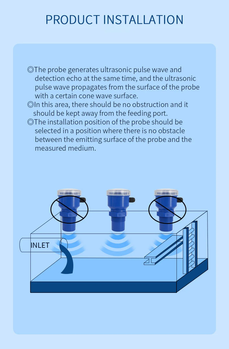 4-20 MA Water Tank Measurement - Ultrasonic Level Gauge