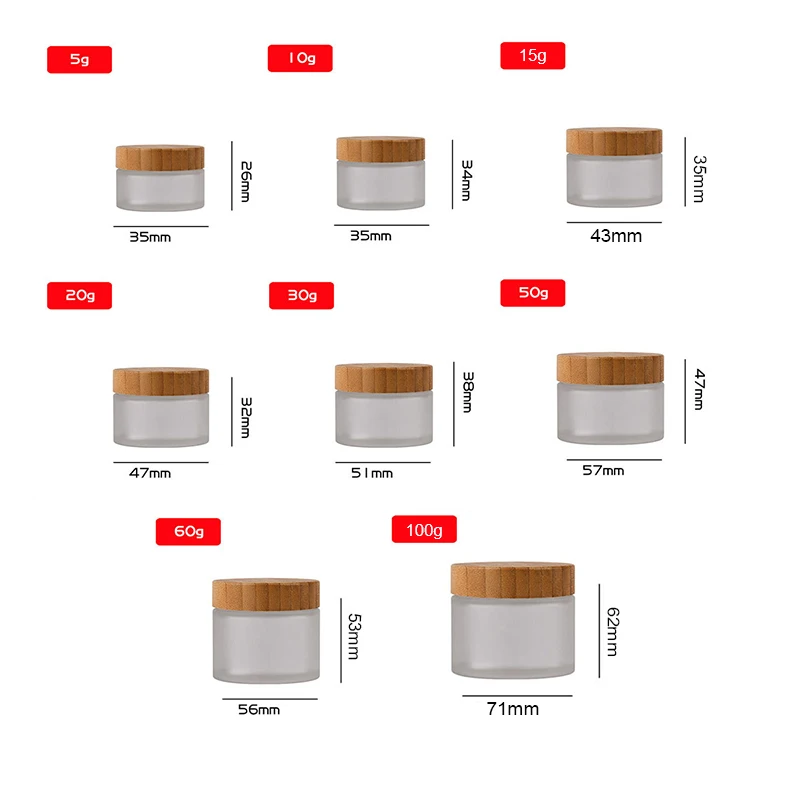 Wholesale Matte Black Face Cream Jars with Wood Lid