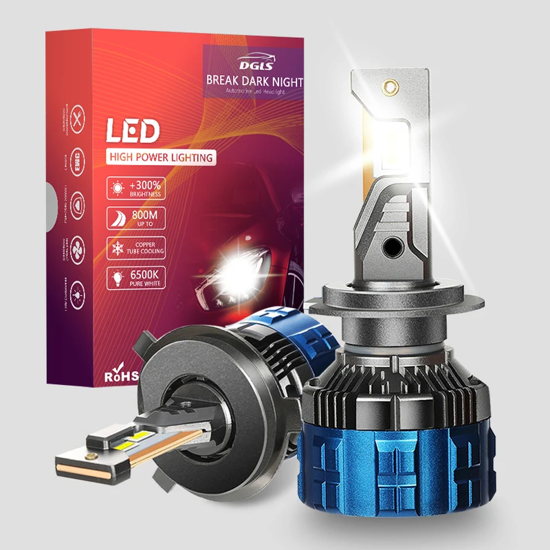 Dgls F8 Led H7 Headlight Lights Canbus 25000lm 110w H6 Led Headlight Bulb Super Bright 6 Volt ...