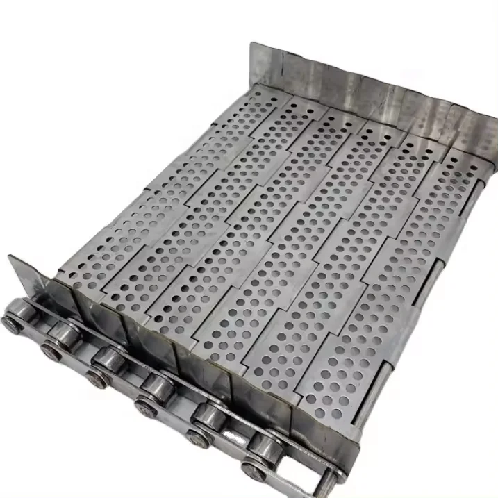 Perforated Chain Plate Conveyor Belt Customized Stainless Steel Factory ...