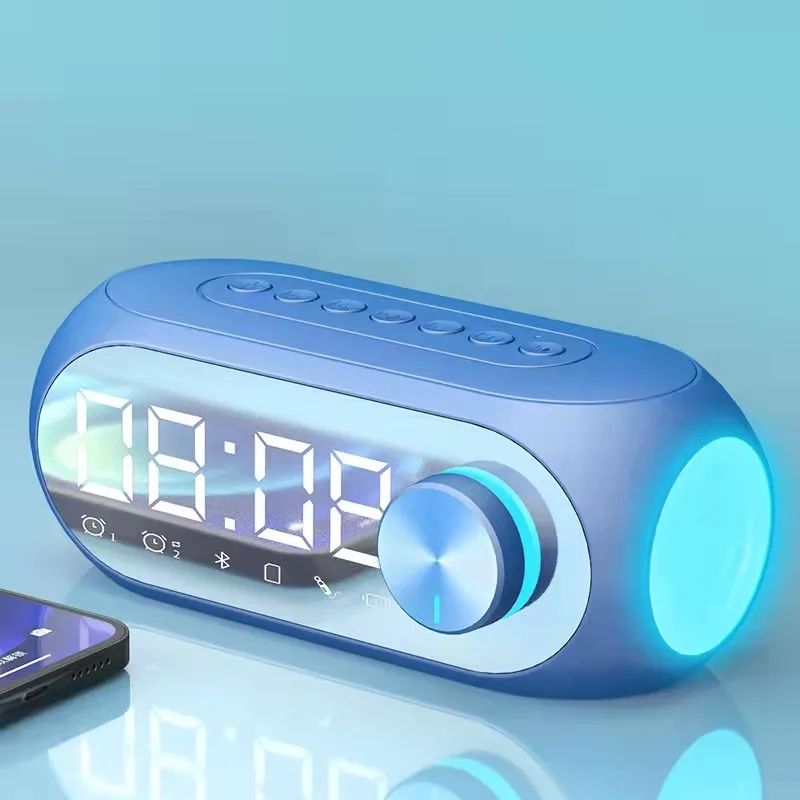 Kingstar Wireless Bluetooth Led Display Clock Portable Radio Speaker ...