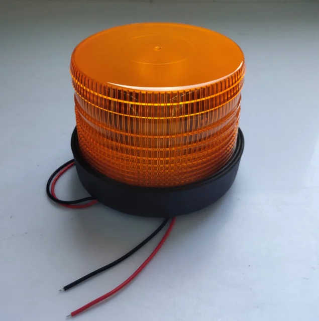 Factory Amber Led Rotating And Flashing Warning Lamp,Dc12-48v Magnetic ...