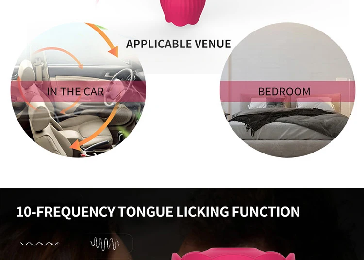 Iso Bsci Factory Adorime Rose Clitoral Vibrator Vibrator Rose Shaped