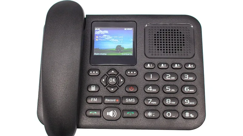4g Lte Gsm Fixed Wireless Desktop Phone With Wifi Fm Sms Speed Dial ...