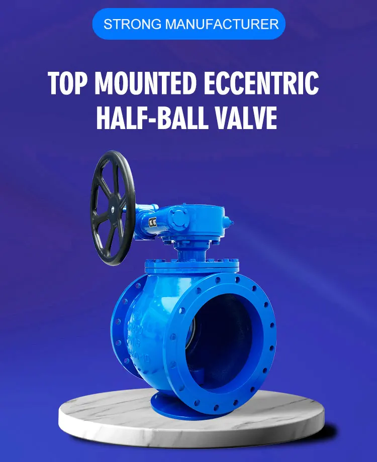 China 4 Inch Top Mounted Flange Eccentric High Pressure Half Ball Check ...