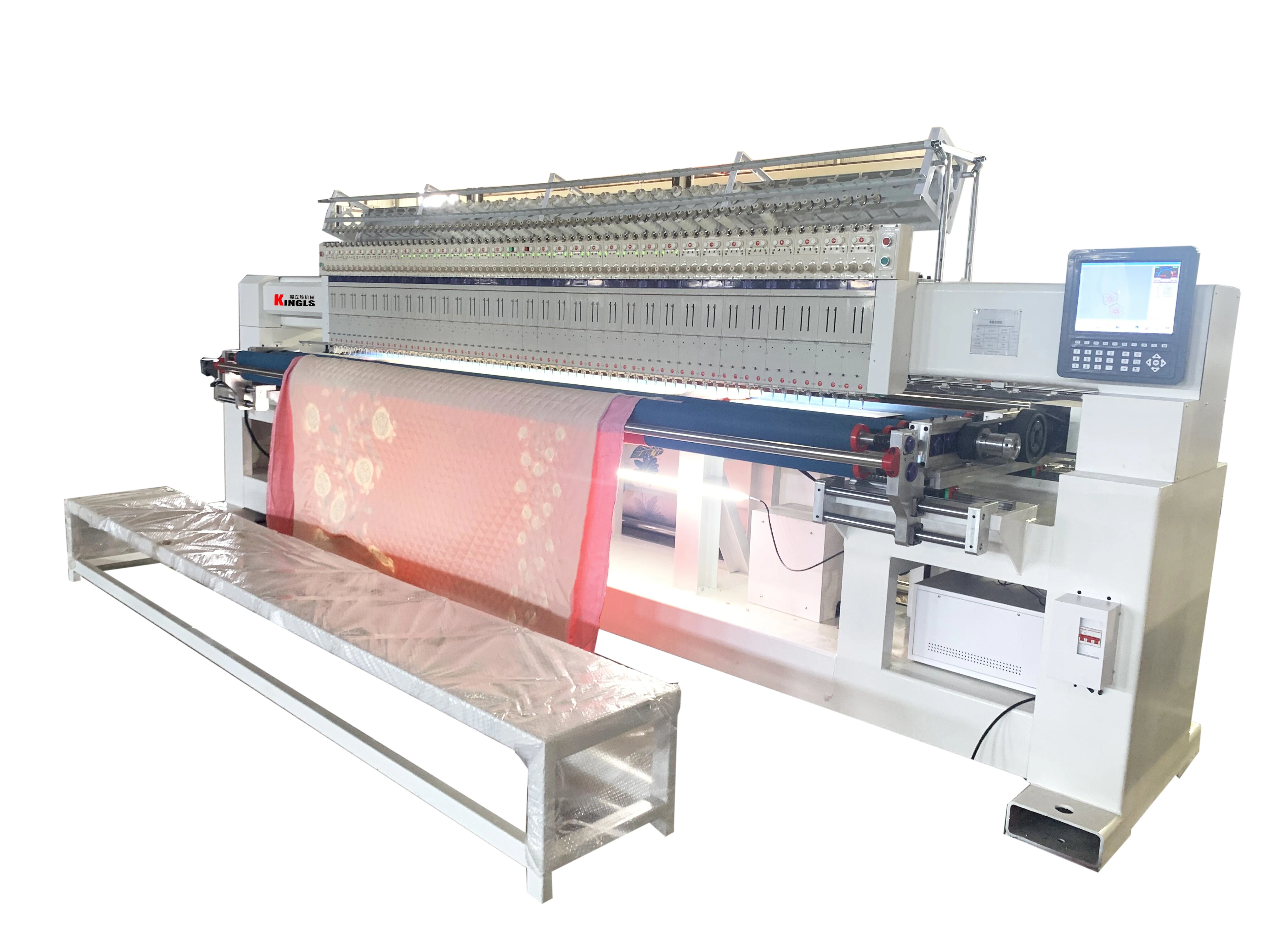 Multi Head Garment Bedspread Automatic Quilting and Embroidery Machine ...