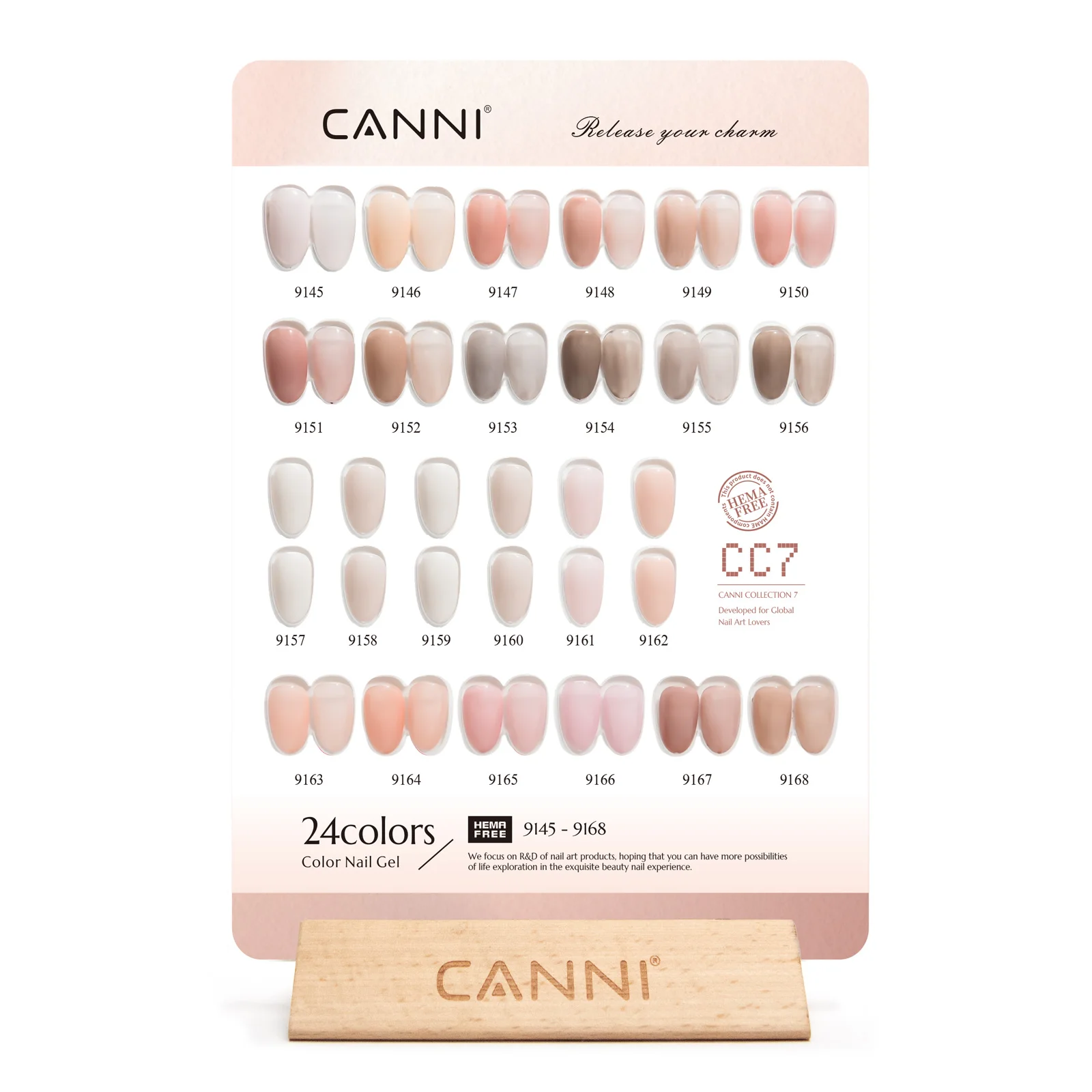CANNI 168 Color Gel Nail Polish Kit - High Quality & Vegan