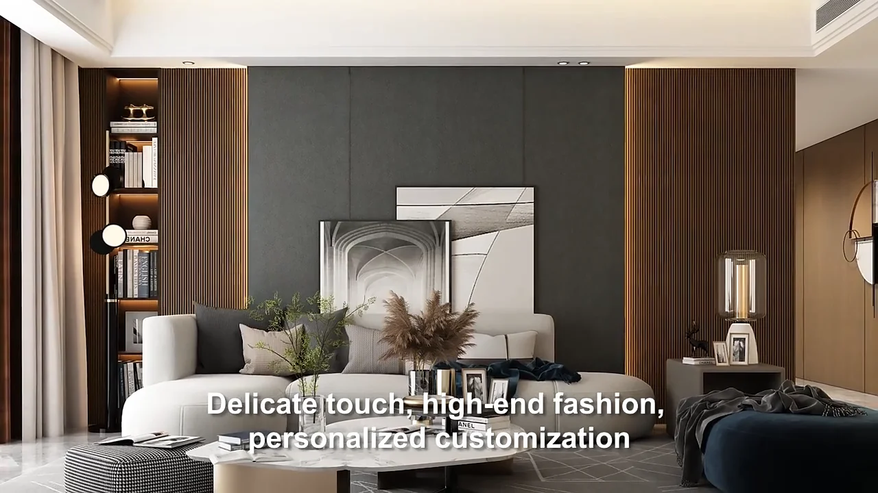 Pp Leather Surface Wall Panel Luxury Textile Fabric Series Bamboo Fiber ...