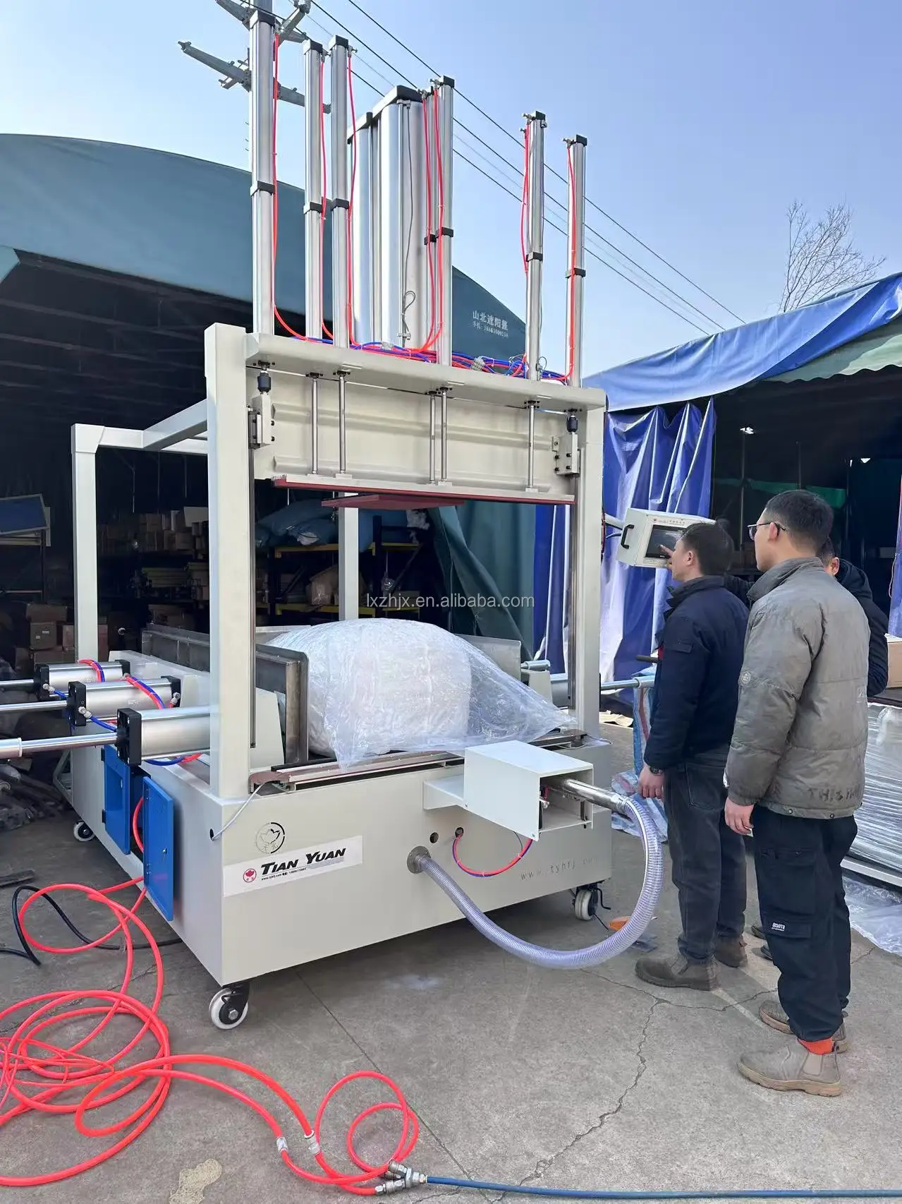 Semi Automatic Vacuum Compress Shaping Packing Machine for extra Large ...