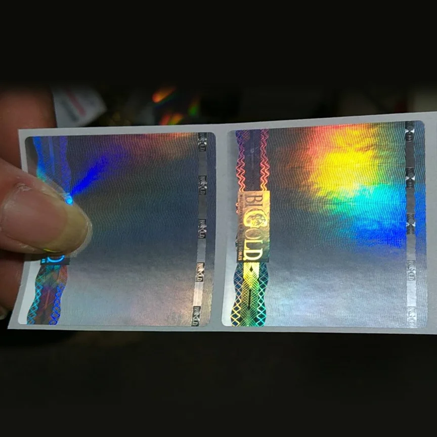 Customized Id Card Driver License Transparent Hologram Overlay Sticker ...