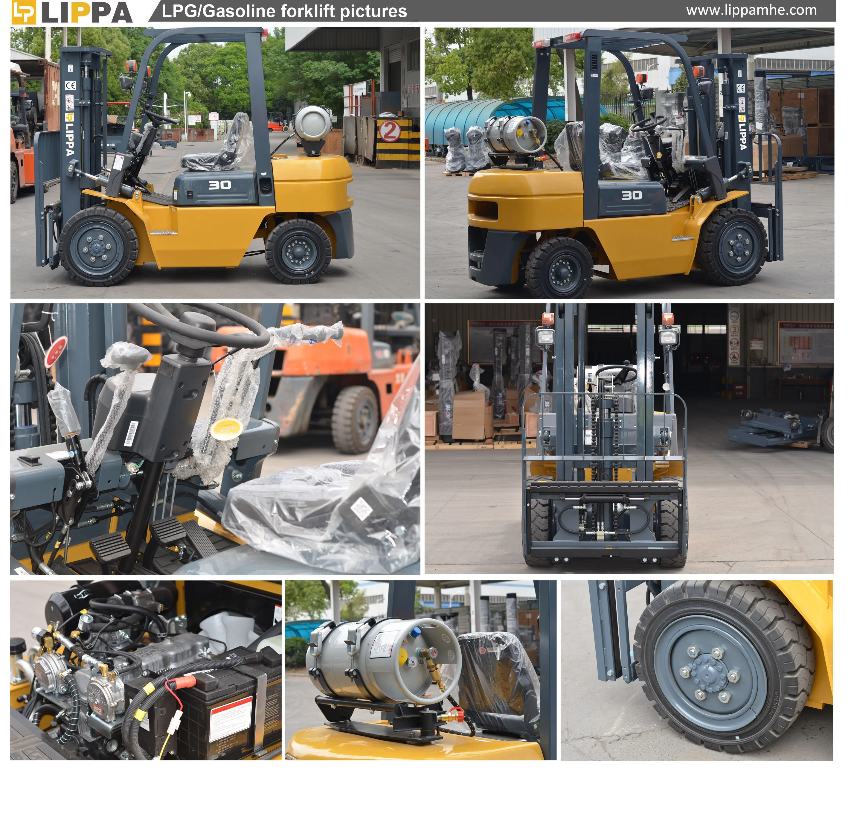 Heli Manufactured K2 Series Lpg Gasoline Dual Fuel Forklift 2 Ton 2.5 ...