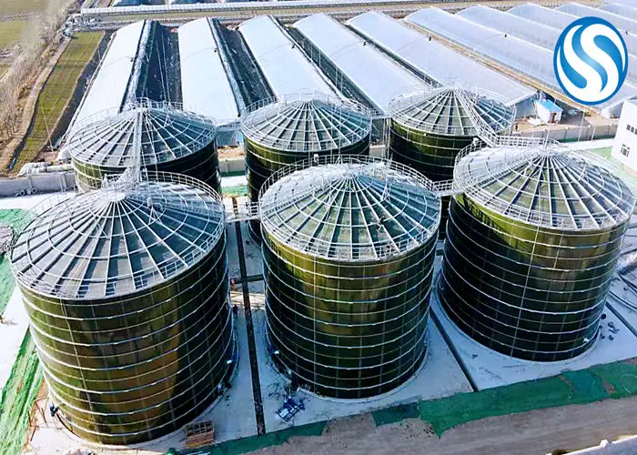 Wastewater Treatment Plant - Sludge Storage Tank Glass Fused to Steel