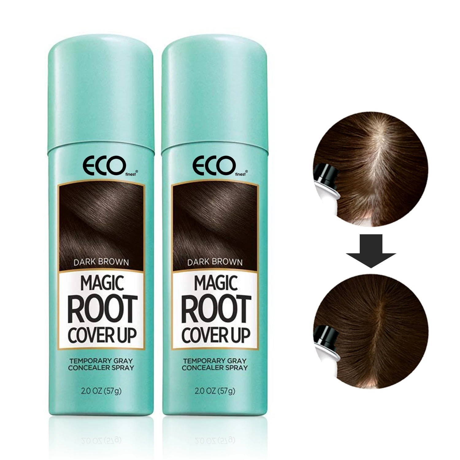Private Label Temporary Cover Washable Hair Color Root Spray Toot Touch ...
