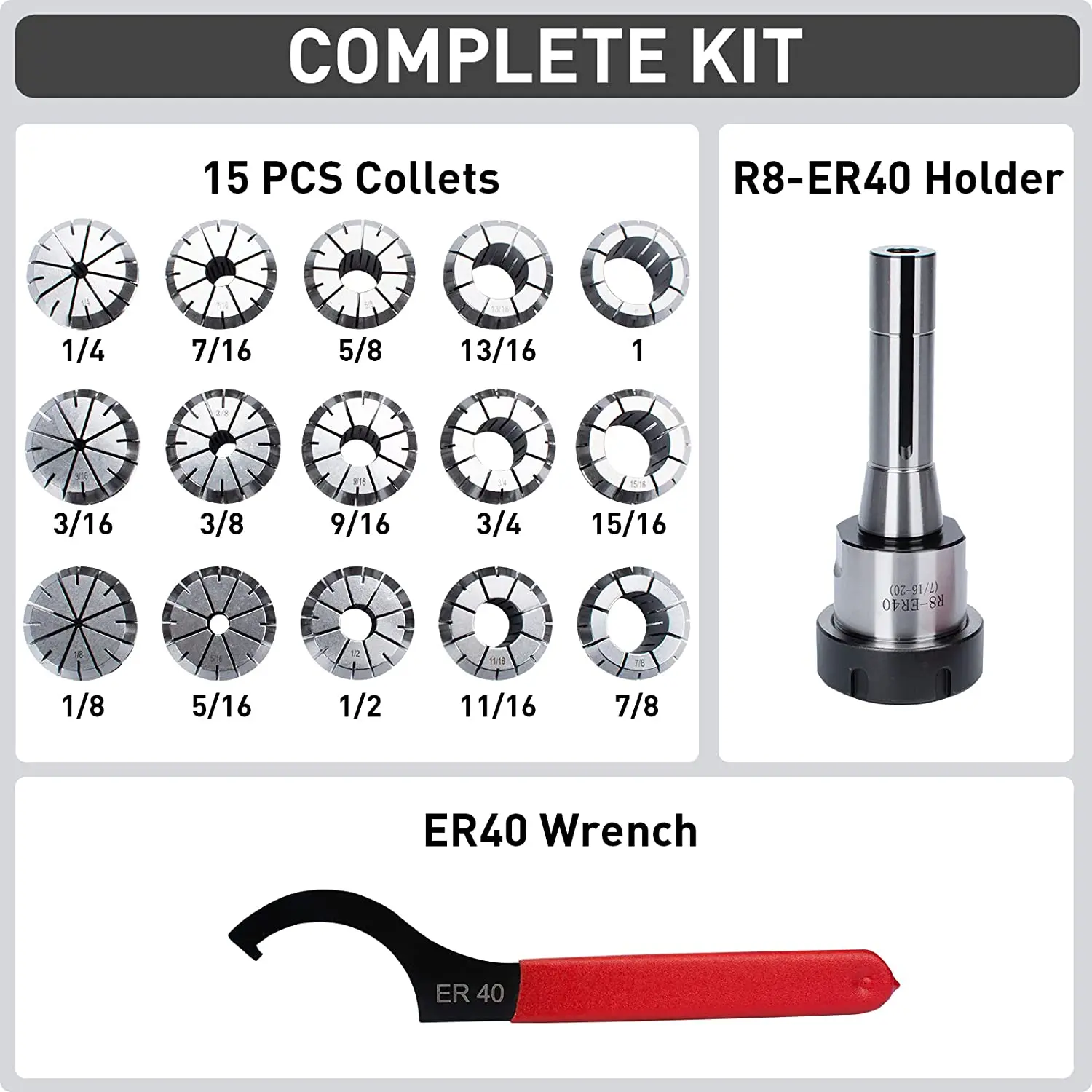 HSK63F SK Spindle Collet Chuck Tool Holders for Lathe Metal Lathe ...