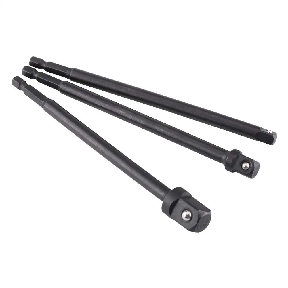 3-Piece Socket Adapter Set 150 mm Impact Wrench Socket Extension Rod ...