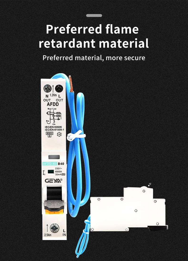 GEYA AFDD5-40 Arc Fault Circuit Breaker - Afdd Rcbo Afci Protection ...