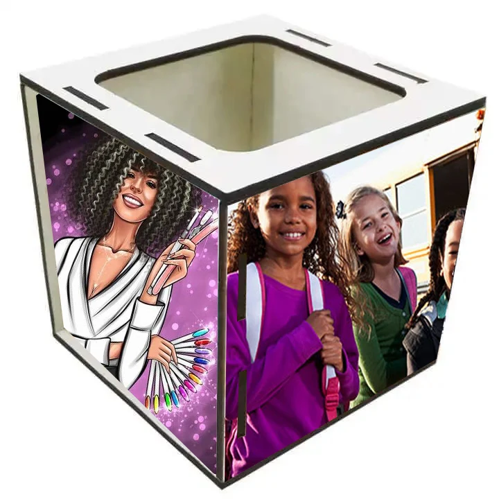 6 Inch Square Mdf Blank Wooden Sublimation Tissue Box - Buy Mdf Blank ...