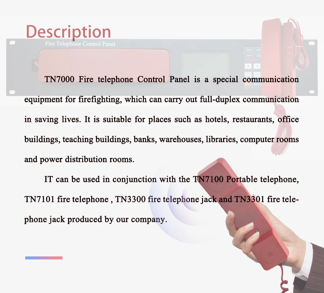 Tanda Fire Telephone Control Panel - Emergency Intercom