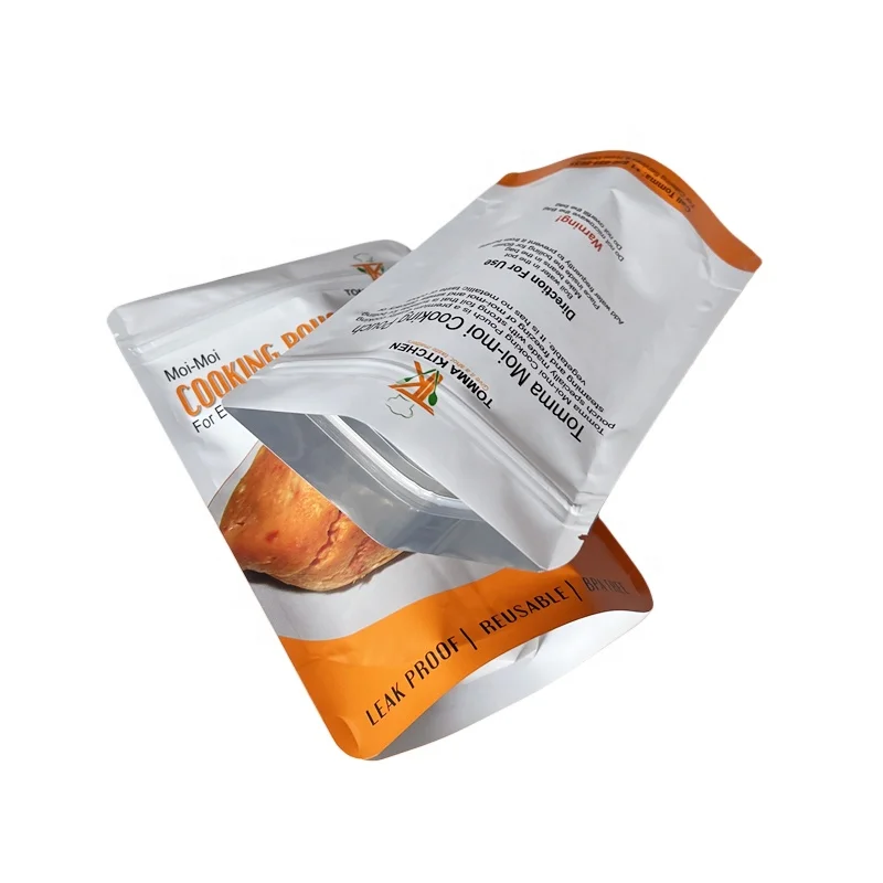 Custom Food Grade Stand up Pouch Reusable Boiling 1 Hour Cooking ...