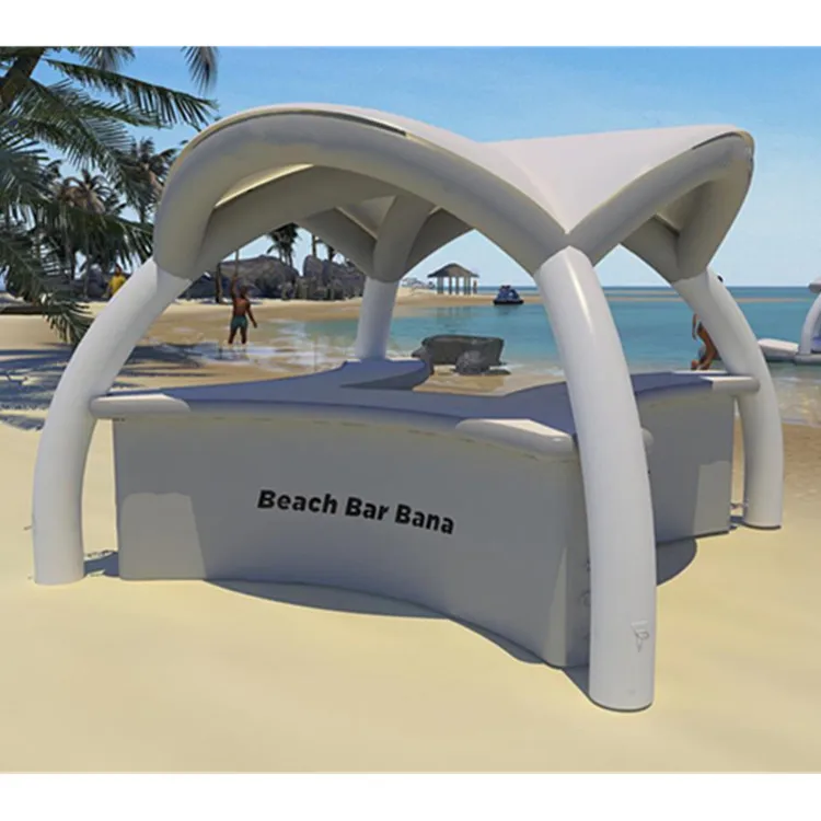 Inflatable Floating Island Platform bar Beach bar Bana Inflatable Aqua ...