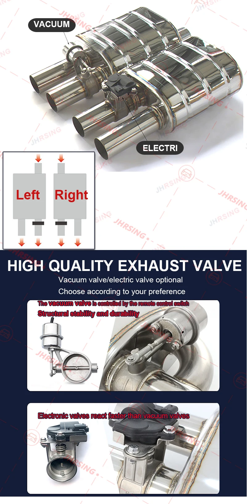 Universal Single Inlet Dual Outlet Muffler - Adjust Car Sound