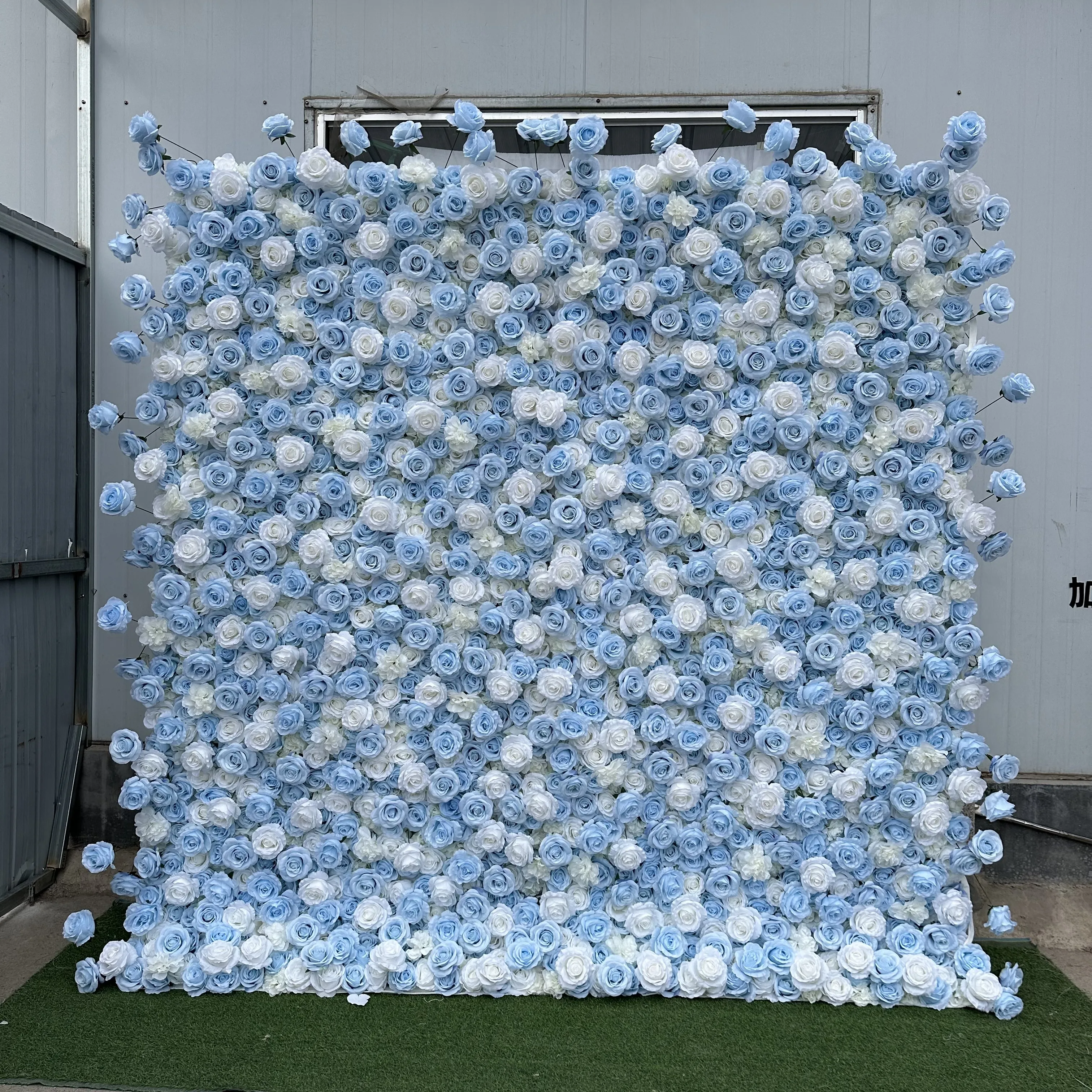 A-FW020 Wedding Roll up Flower Wall Panel Backdrop